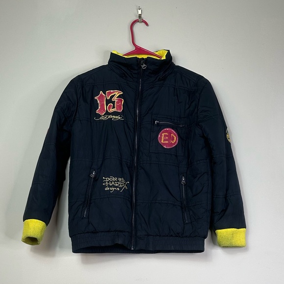 Ed Hardy | Jackets & Coats | Ed Hardy Originals Bomber Jacket By ...